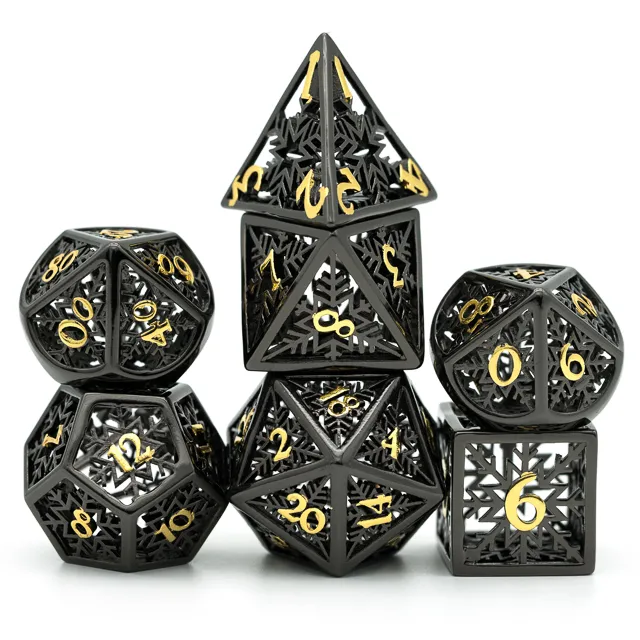 Hollow Metal DND Dice