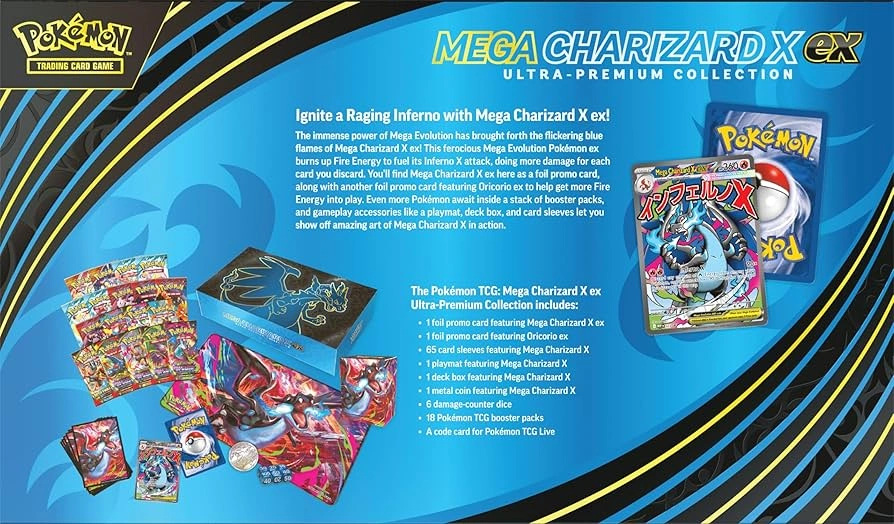 Pokémon TCG - Mega Charizard X ex Ultra Premium Collection (Max 2 per kund)
