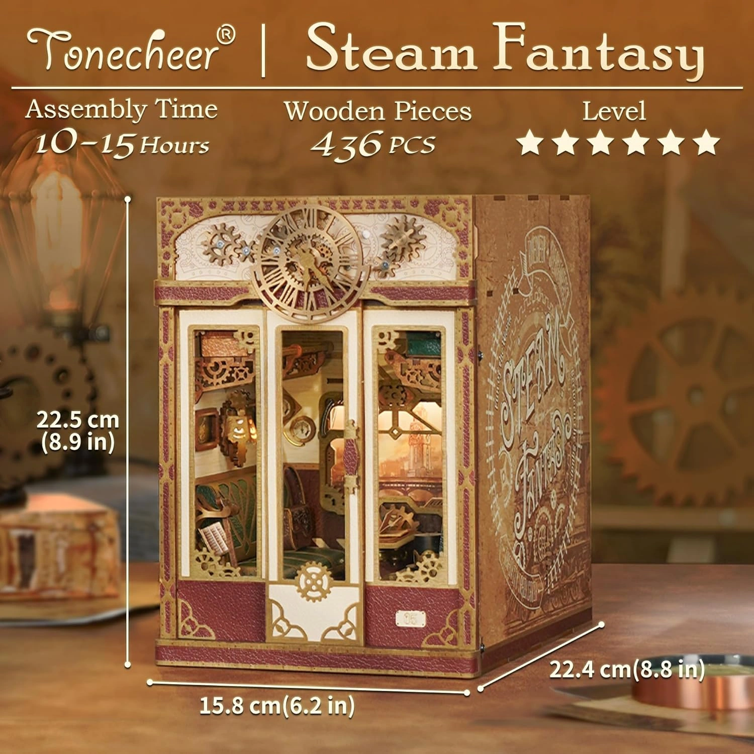 Steam Fantasy, Infinity Train Cabin 3D - Tonecheer